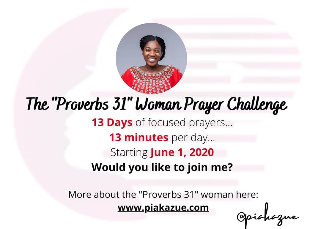 The Proverbs 31 Woman Prayer Challenge: 2020 – Pearl's Blog